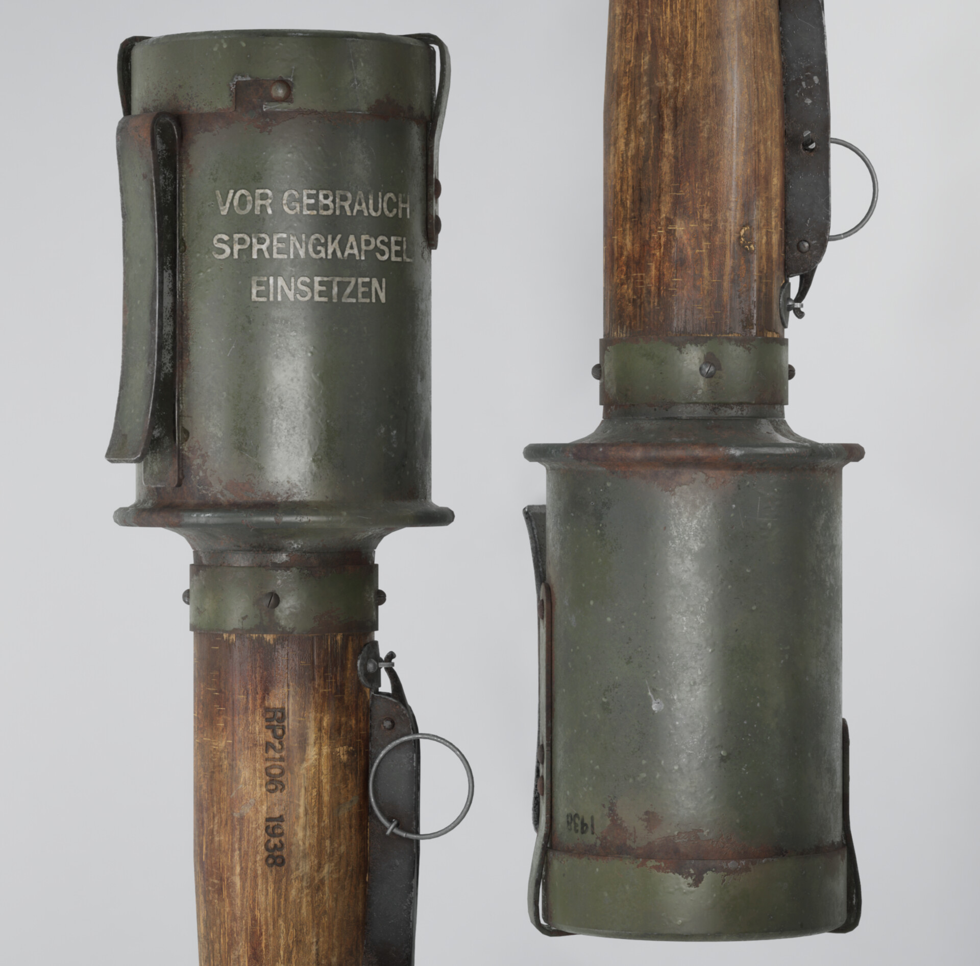 ArtStation - GERMAN STICK GRENADE WW2