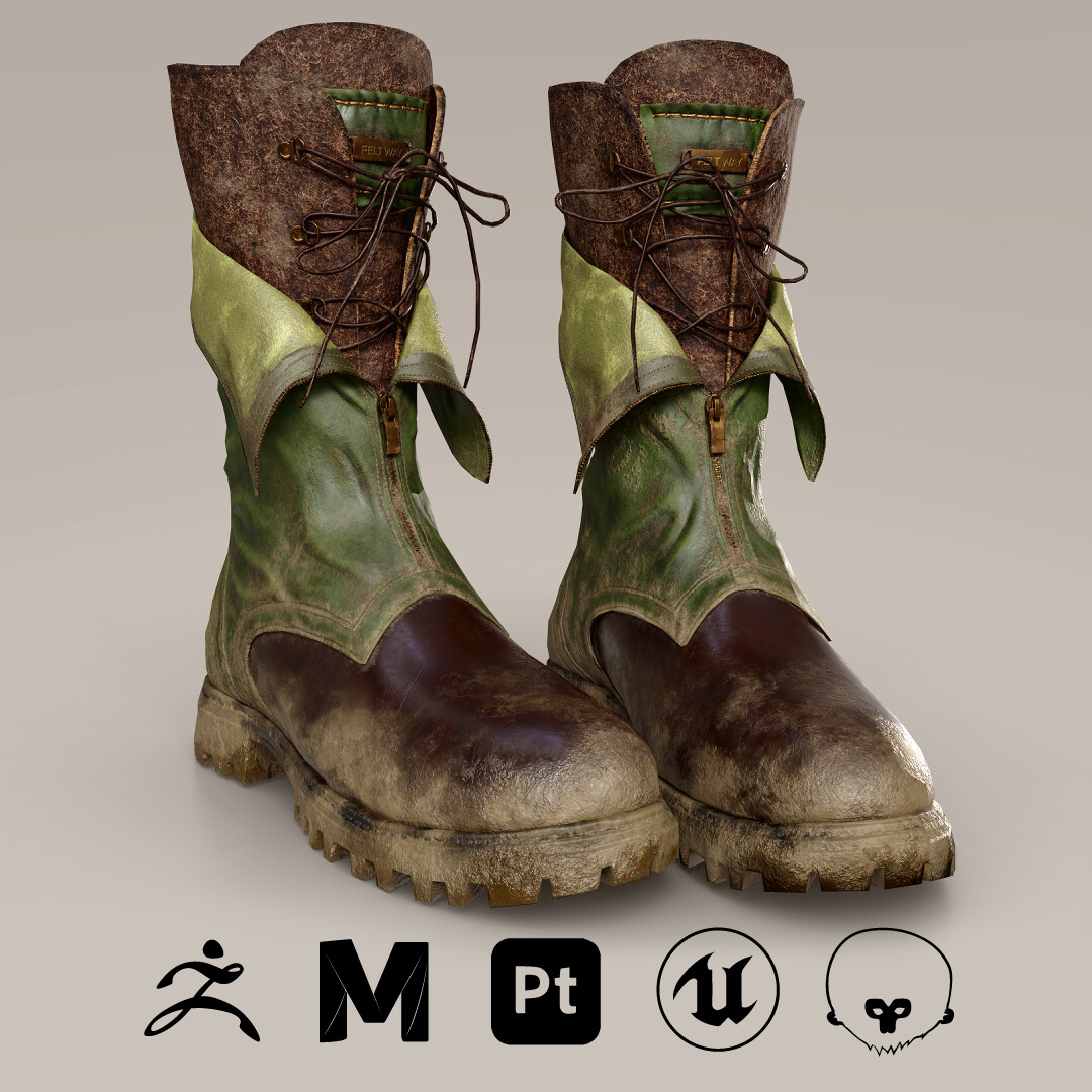 ArtStation - Boots - Game Asset (Real Time)