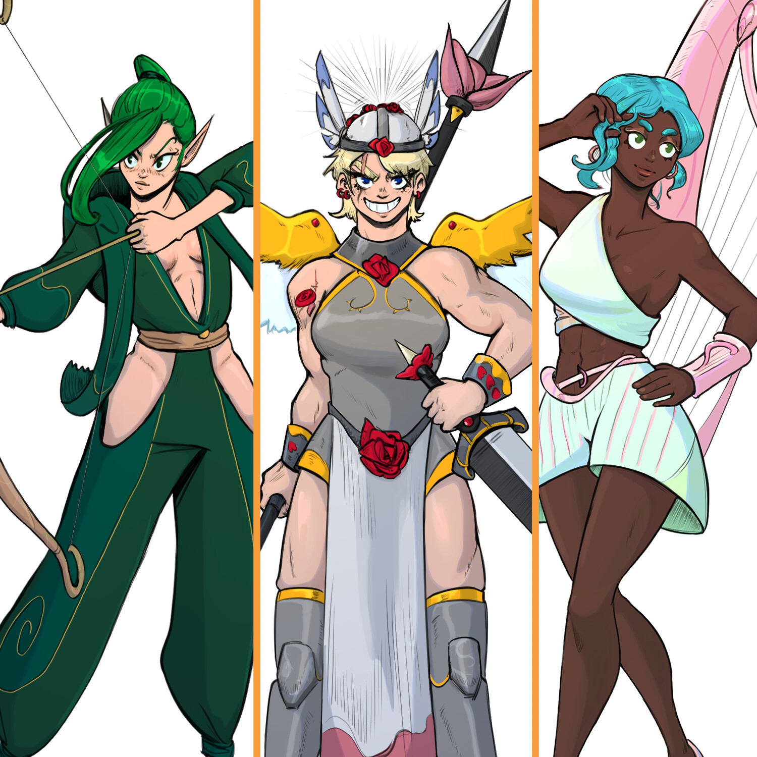 ArtStation - D&D inspired Characters