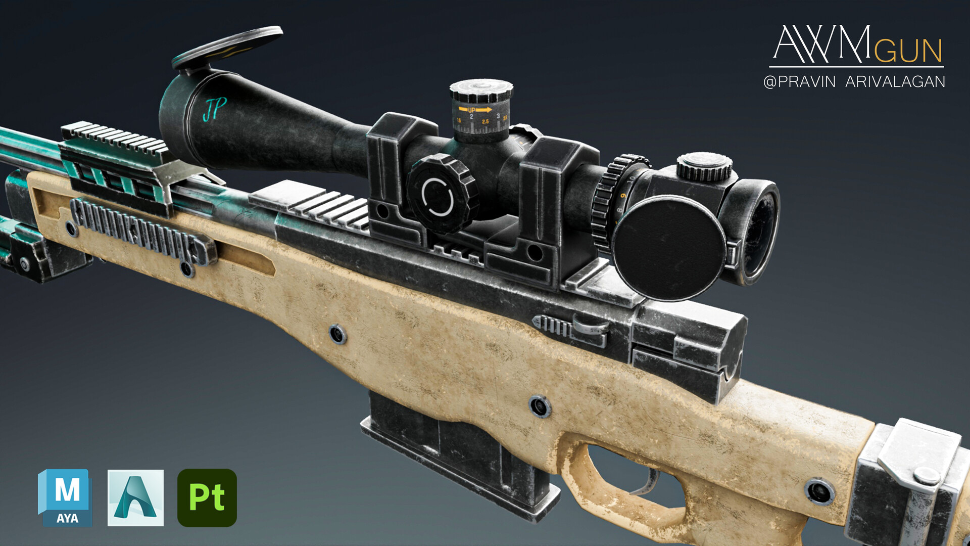 ArtStation - AWM-SNIPER | MAYA PROJECT