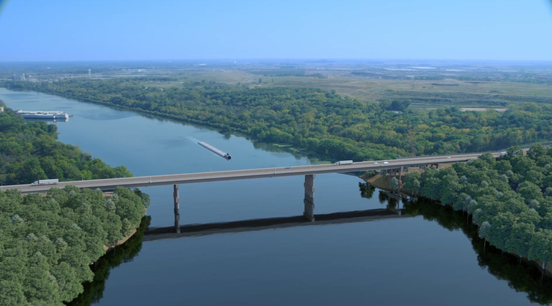 ArtStation - Bridge Construction Drone Render (V-Ray)