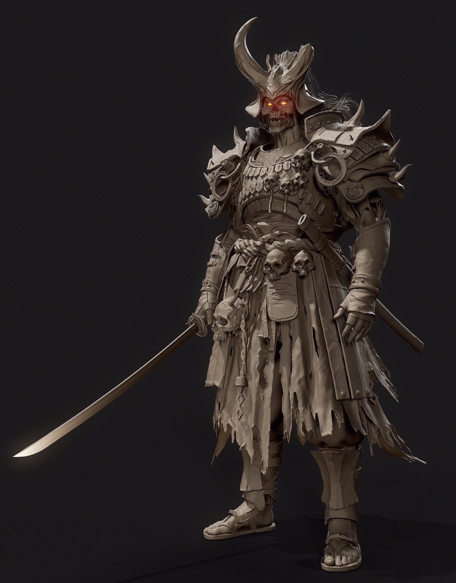ArtStation - Demon Samurai