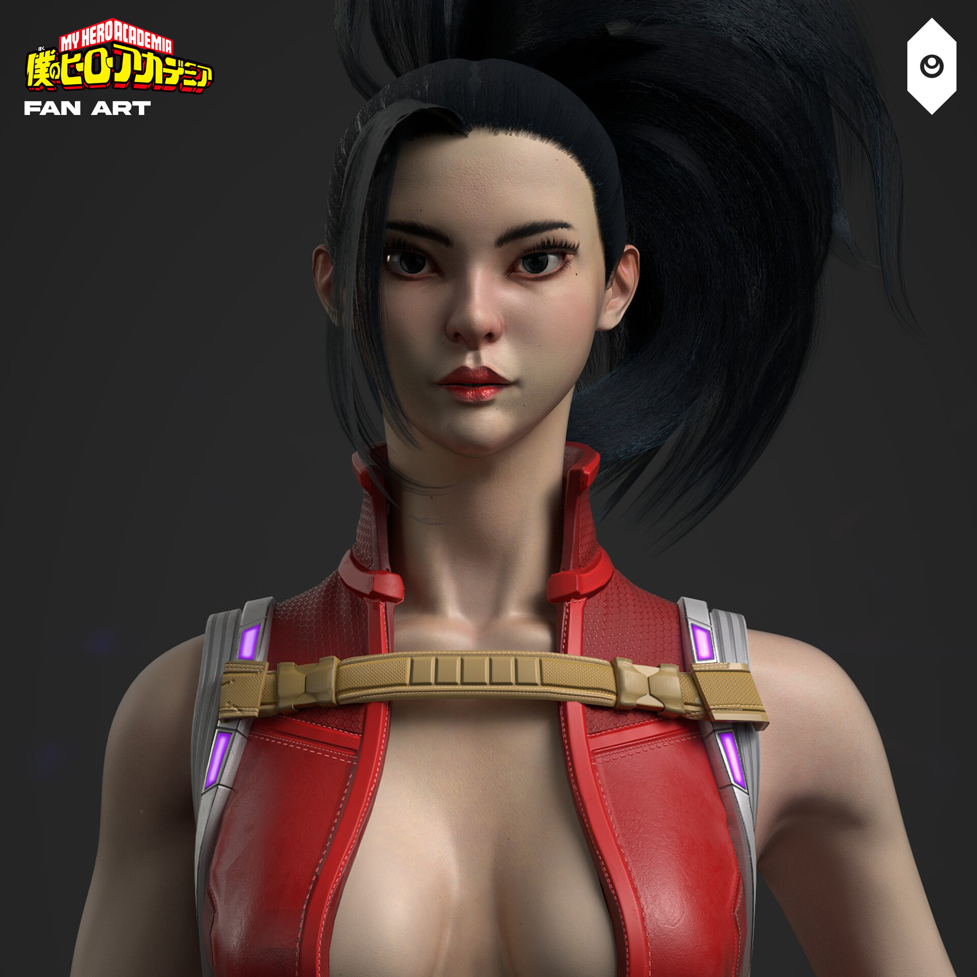 ArtStation - Momo Yaoyorozu fan art