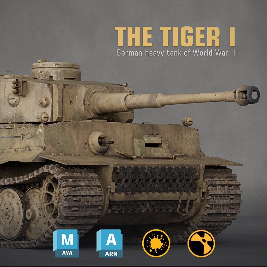 ArtStation - Tiger I Tank (Texturing & Lookdev)
