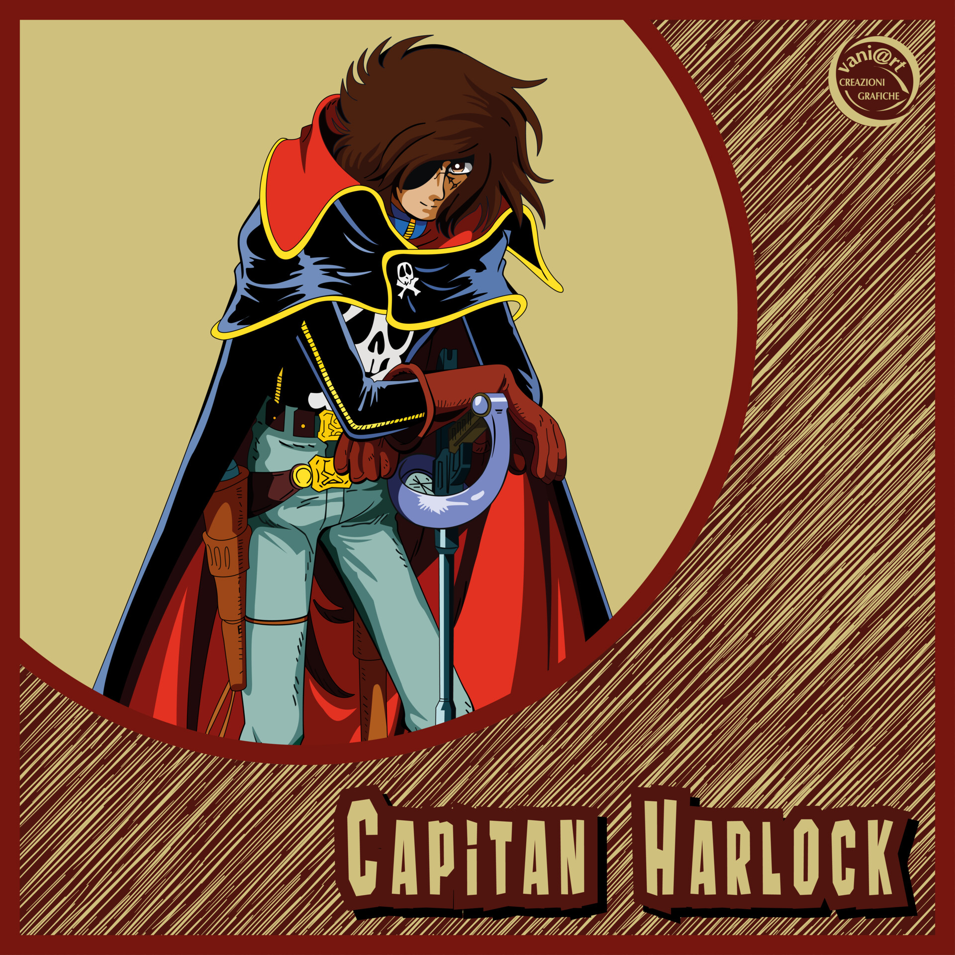 ArtStation - Capitan Harlock (1978) | Artwork