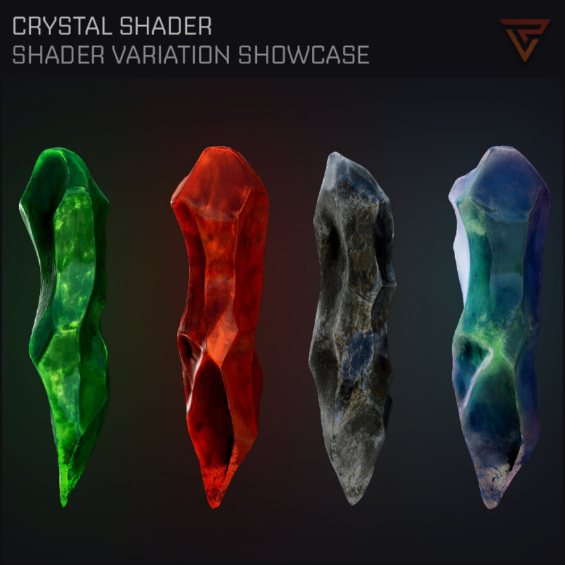 Vishal Ranga Portfolio - Crystal Shader - Unreal