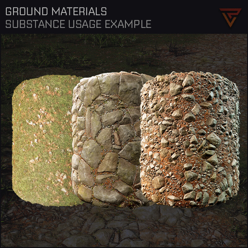 ArtStation - Ground Material Set (Usage Example)