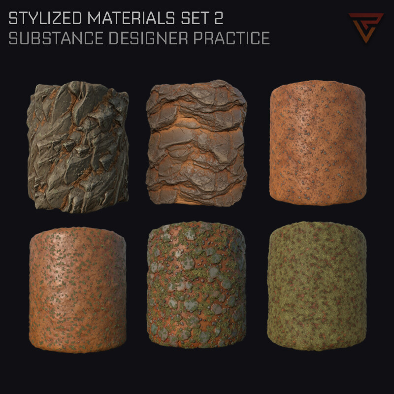 ArtStation - Stylized Substance Materials 2