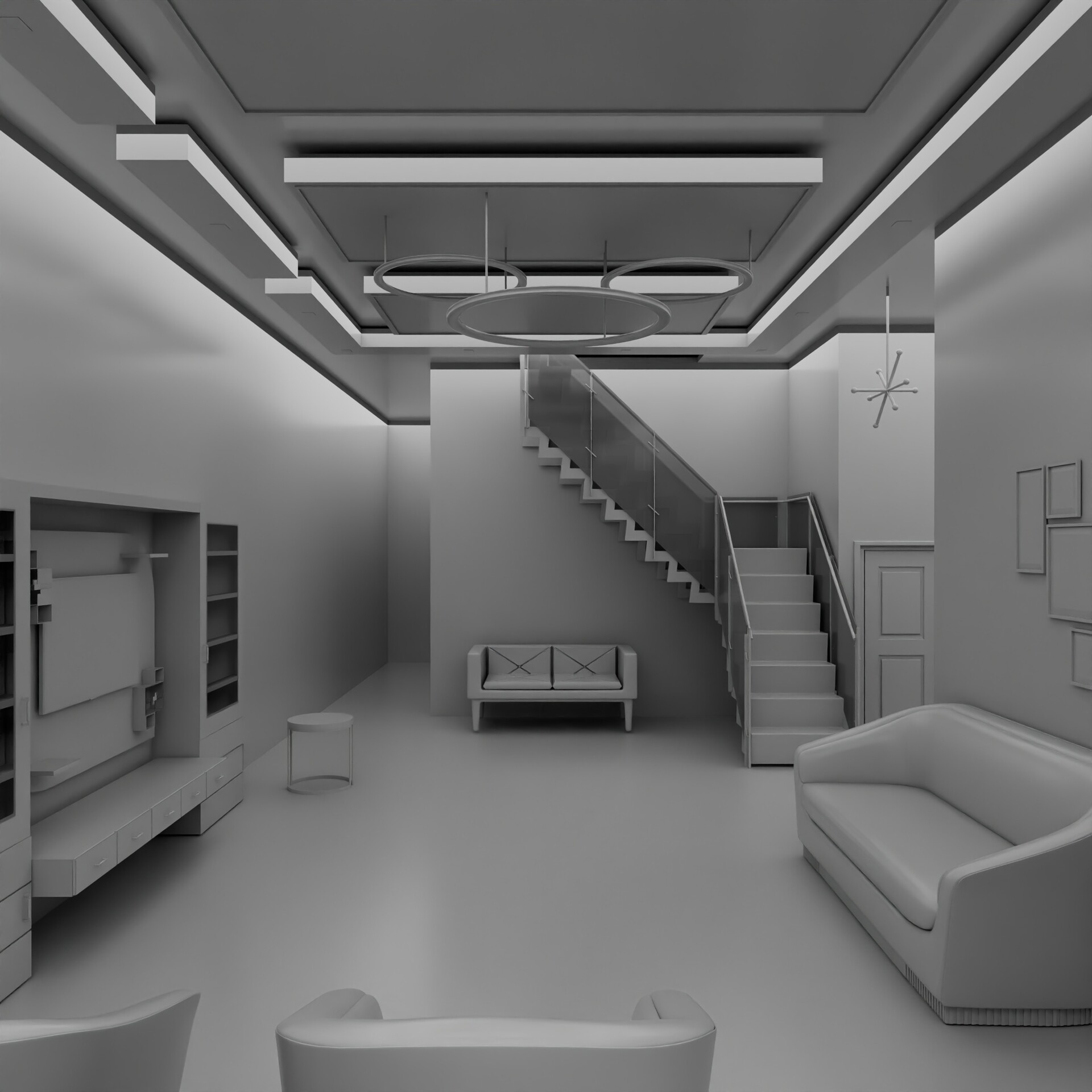 ArtStation - house interior design [3d model]