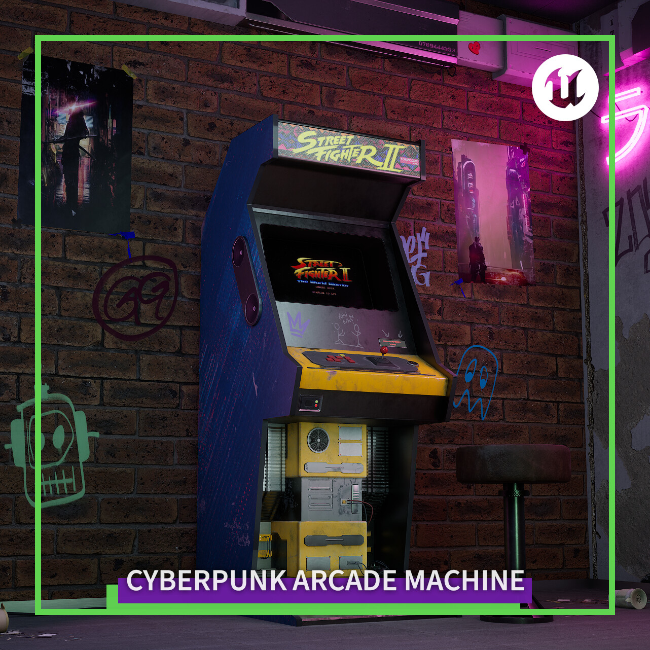 ArtStation - Cyberpunk Arcade Machine