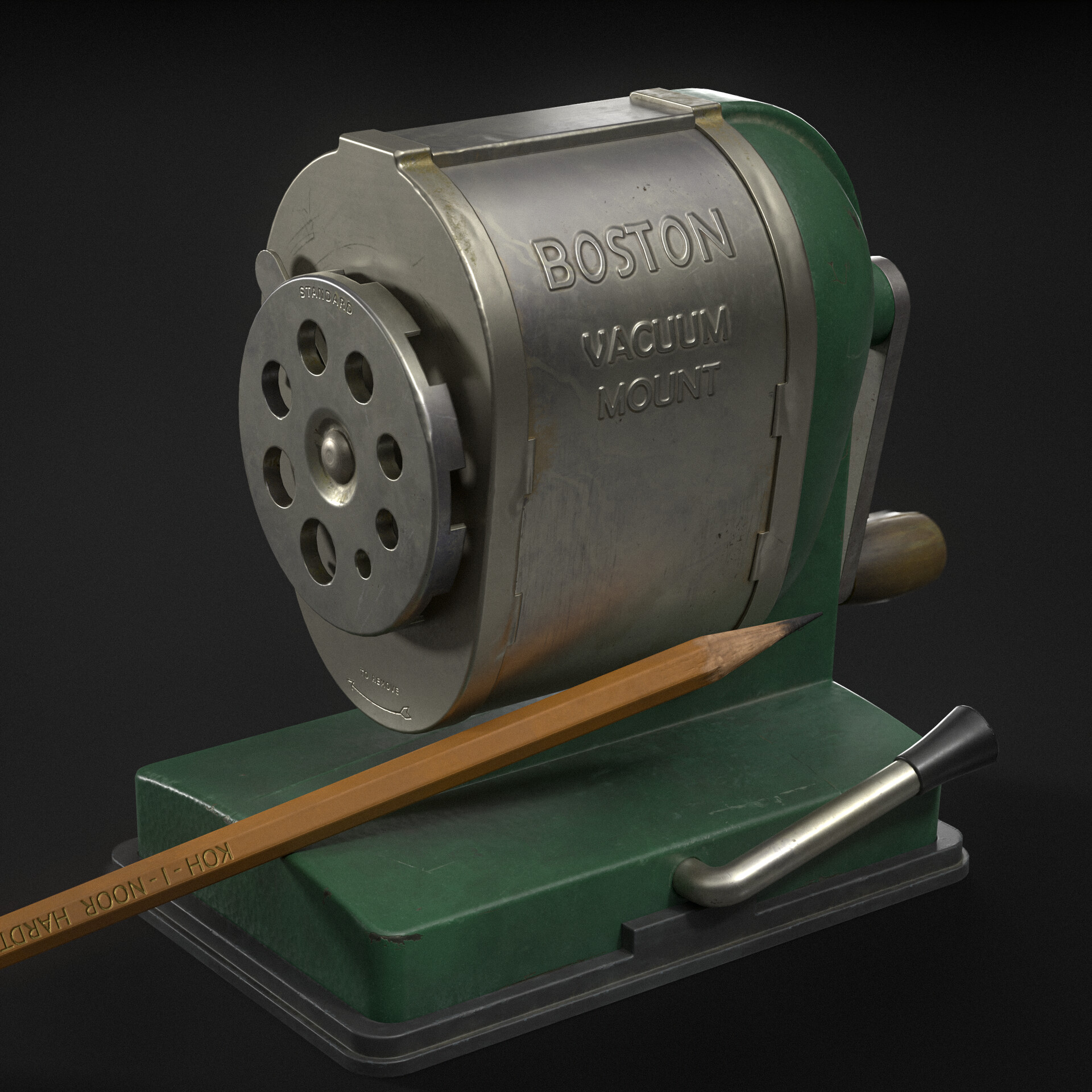 ArtStation - Boston vacuum mount pencil sharpener