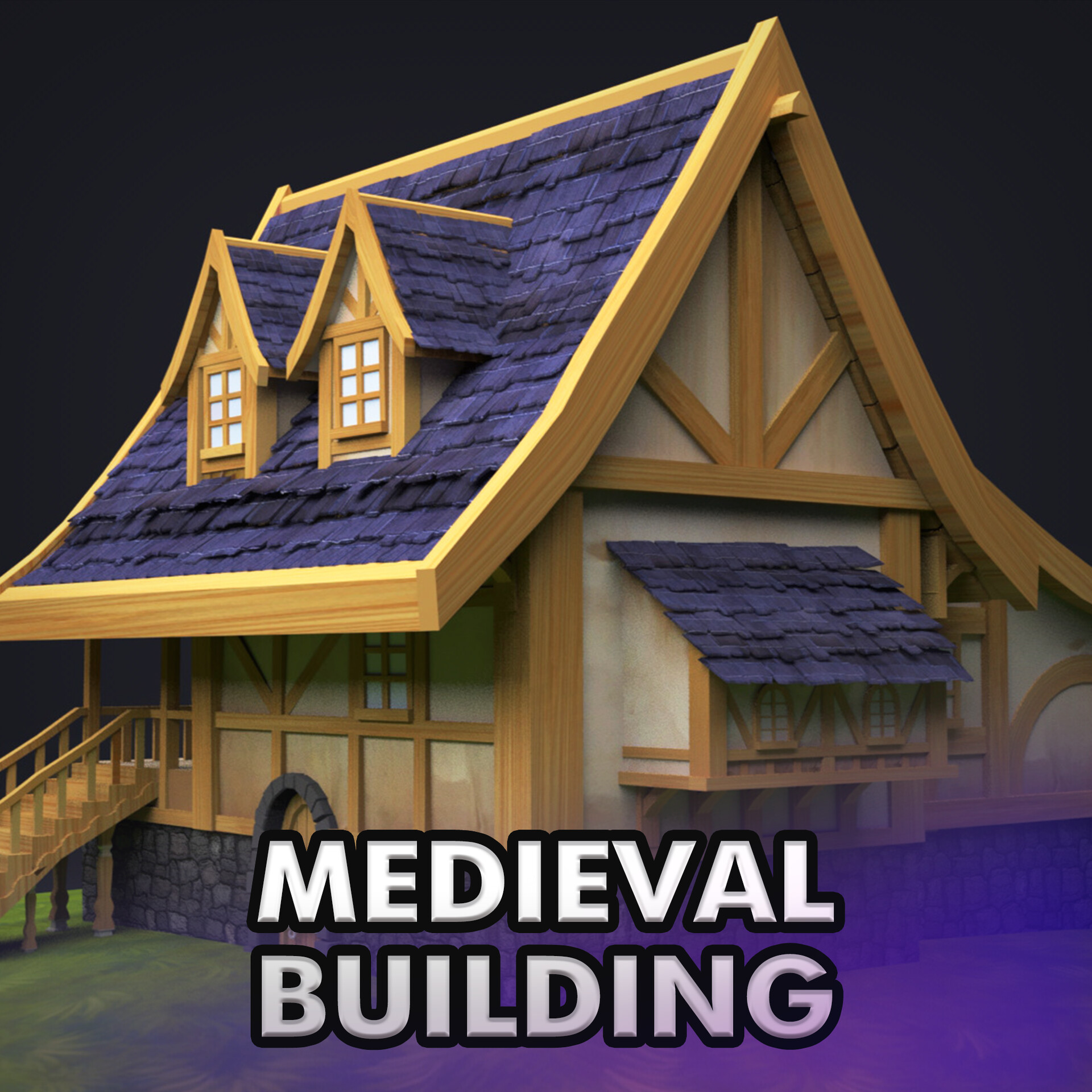 ArtStation - Medieval House Model