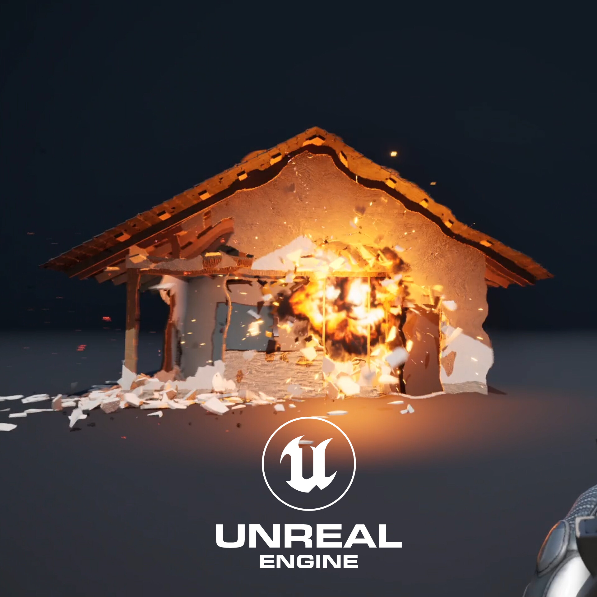 ArtStation - Grenade Launcher Explosion with Chaos Destruction | Unreal Engine 5 [VFX]