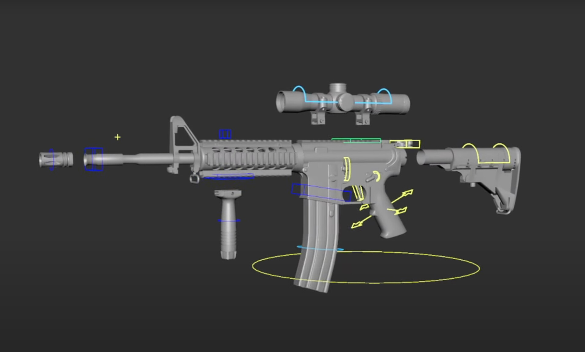 Yuanzhen Li - Hard-surface Rigging