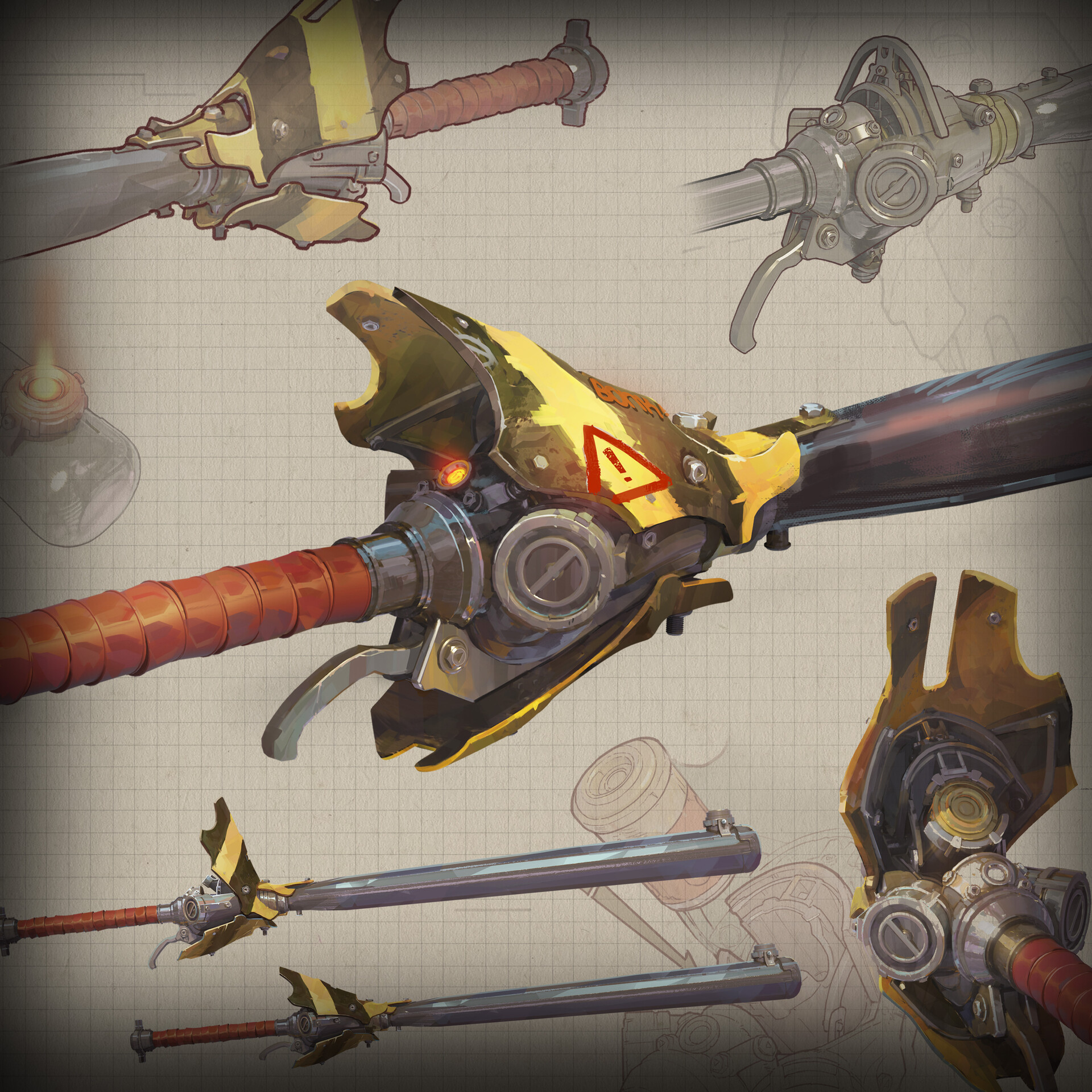 ArtStation - Rocket Bat Schematics