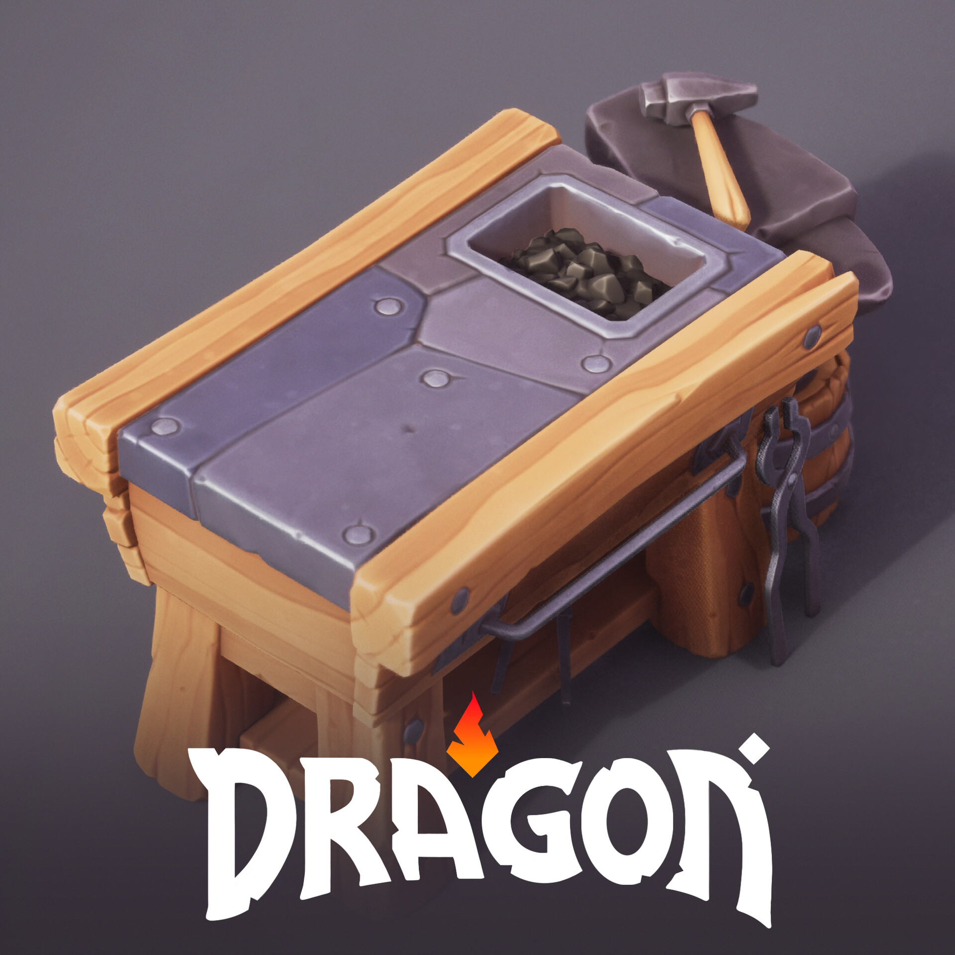 ArtStation - Project Dragon (unreleased) - Blacksmith_Table_Tier2