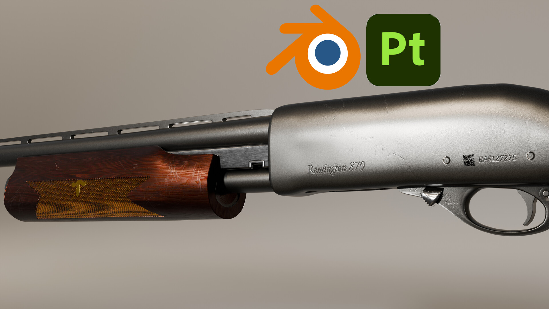 ArtStation - Remington 870 Fieldmaster