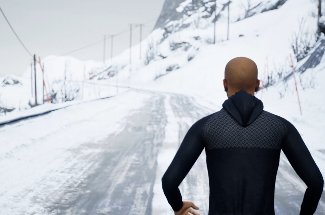 ArtStation - Winter Jogging Scene