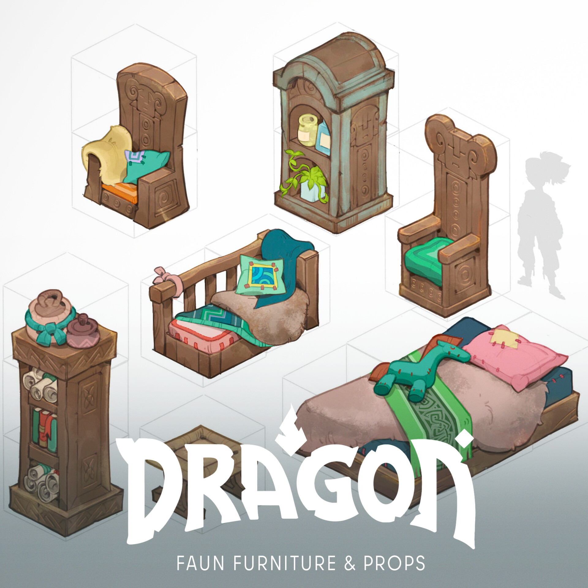 ArtStation - Project Dragon - Faun Furniture & Props