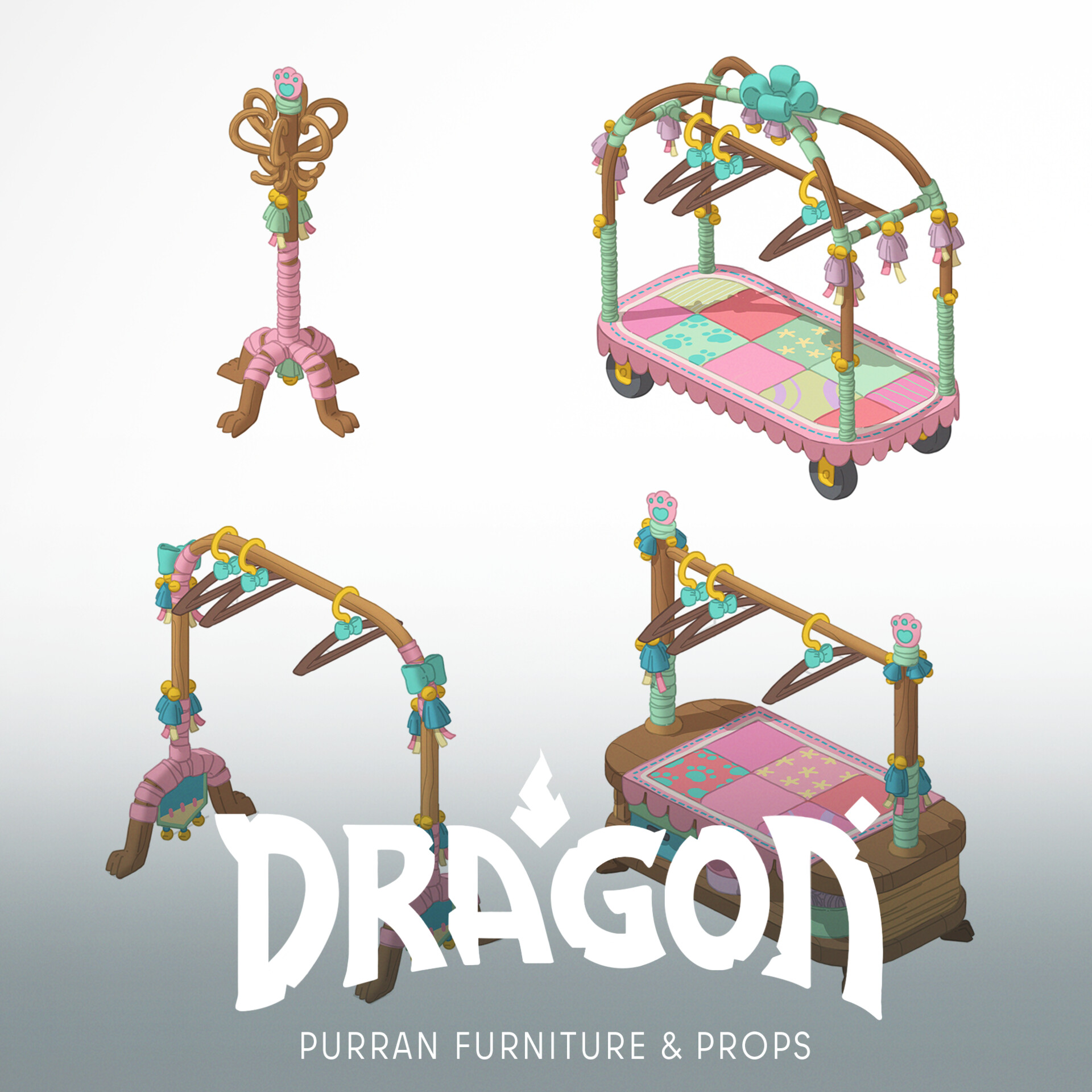 Airborn Studios - Project Dragon - Purran Furniture & Props