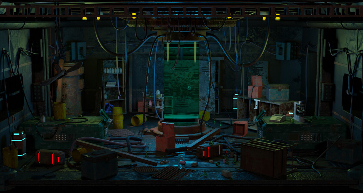 ArtStation - The old laboratory.