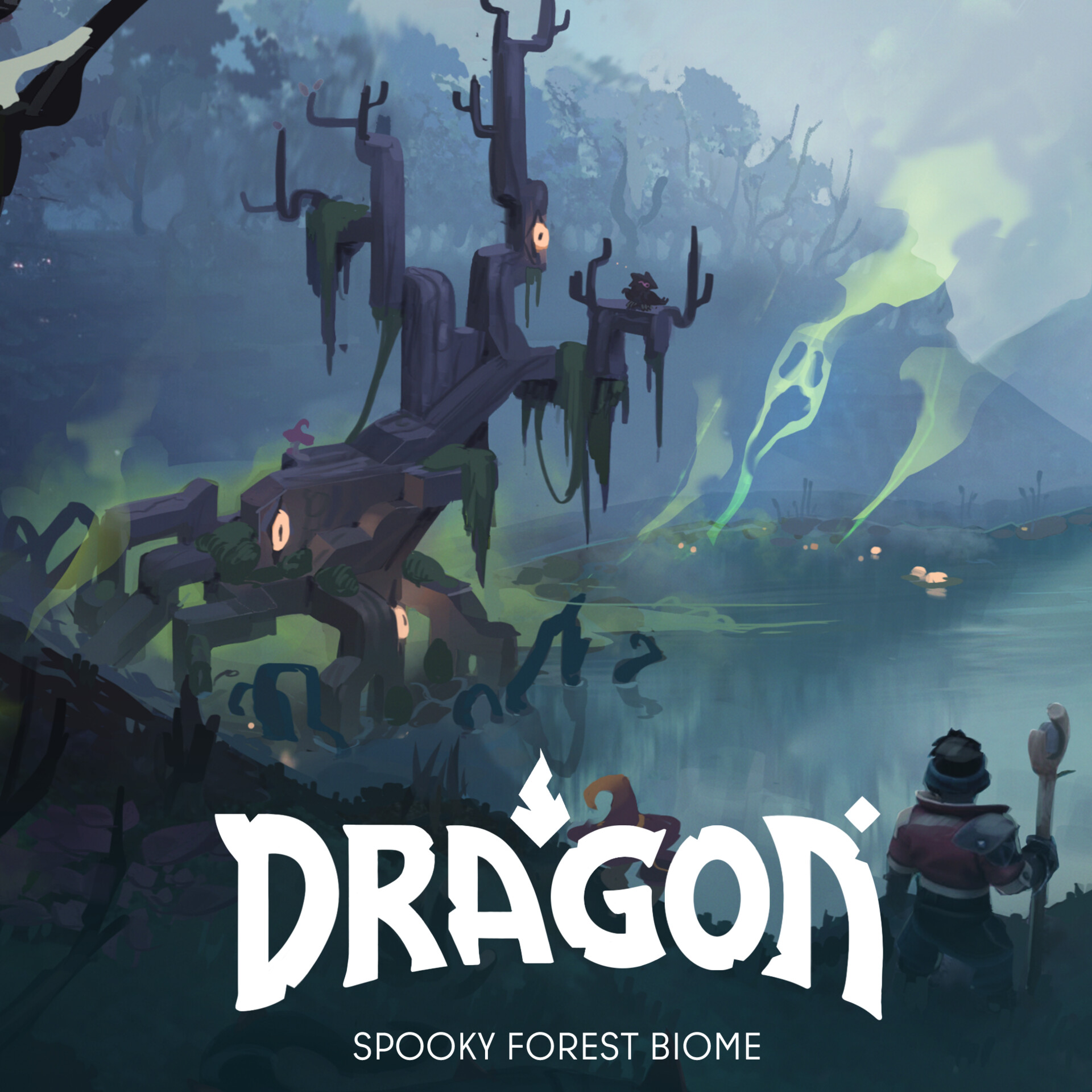ArtStation - Project Dragon - Spooky Forest Biome