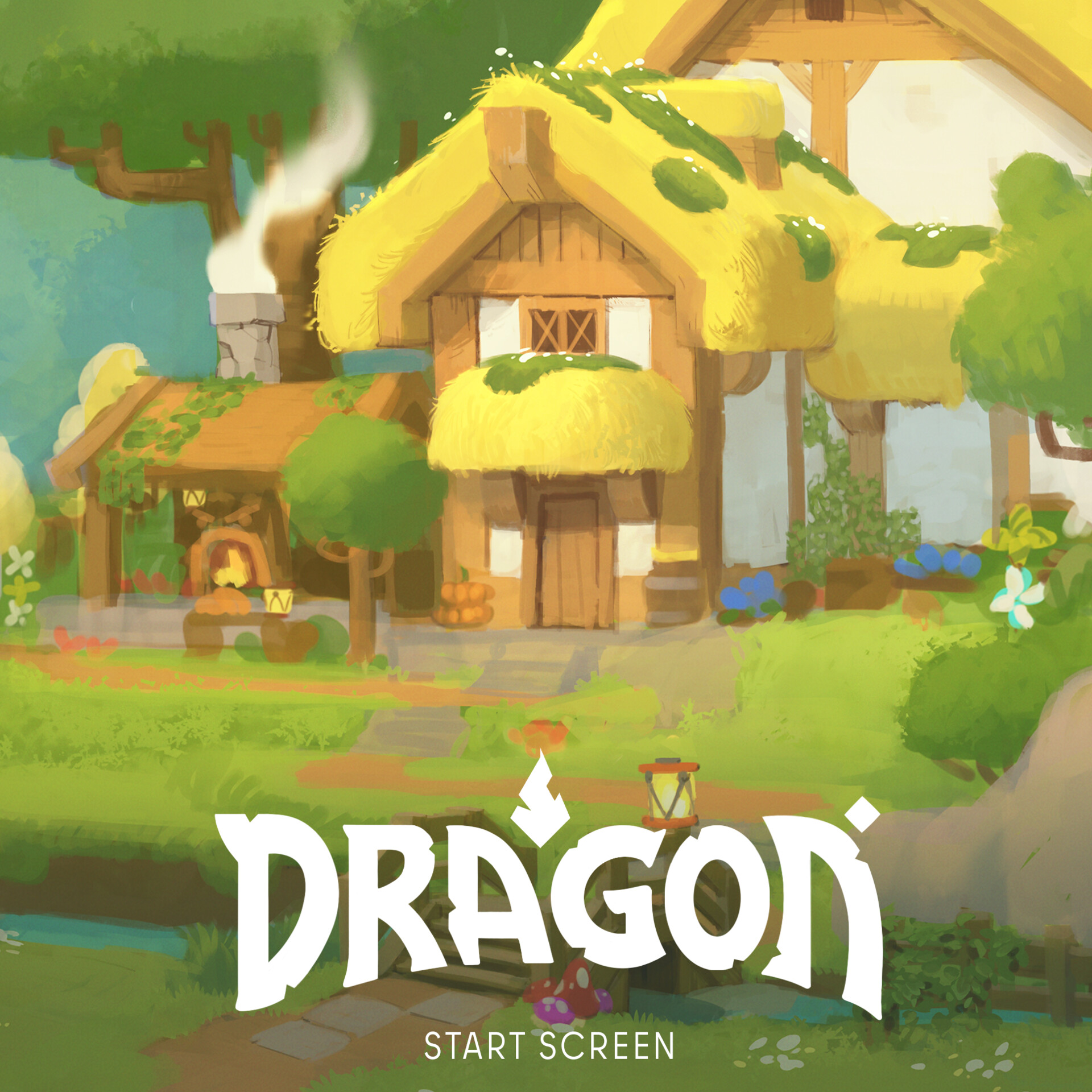 ArtStation - Project Dragon - Start Screen