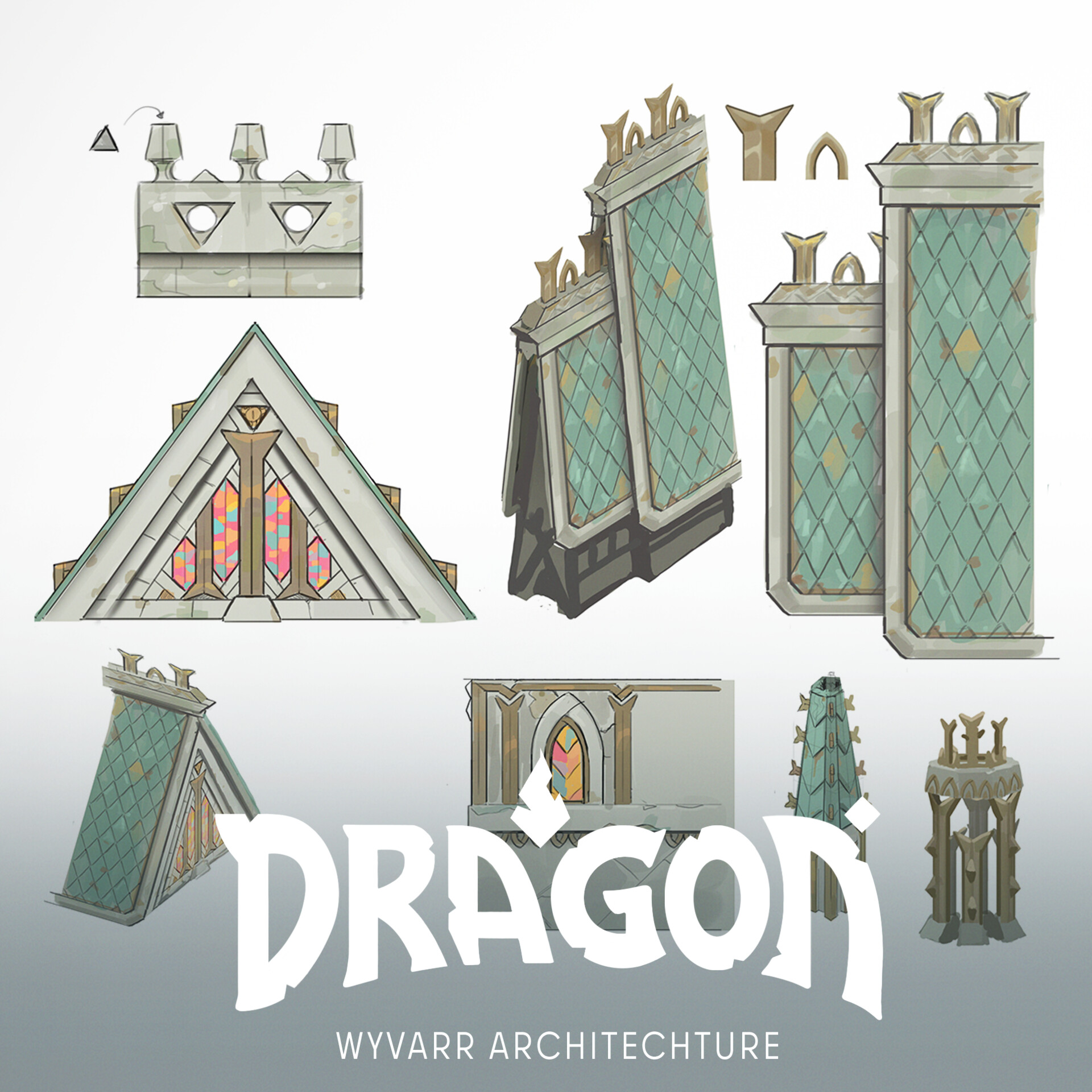 ArtStation - Project Dragon - Wyvarr Architecture