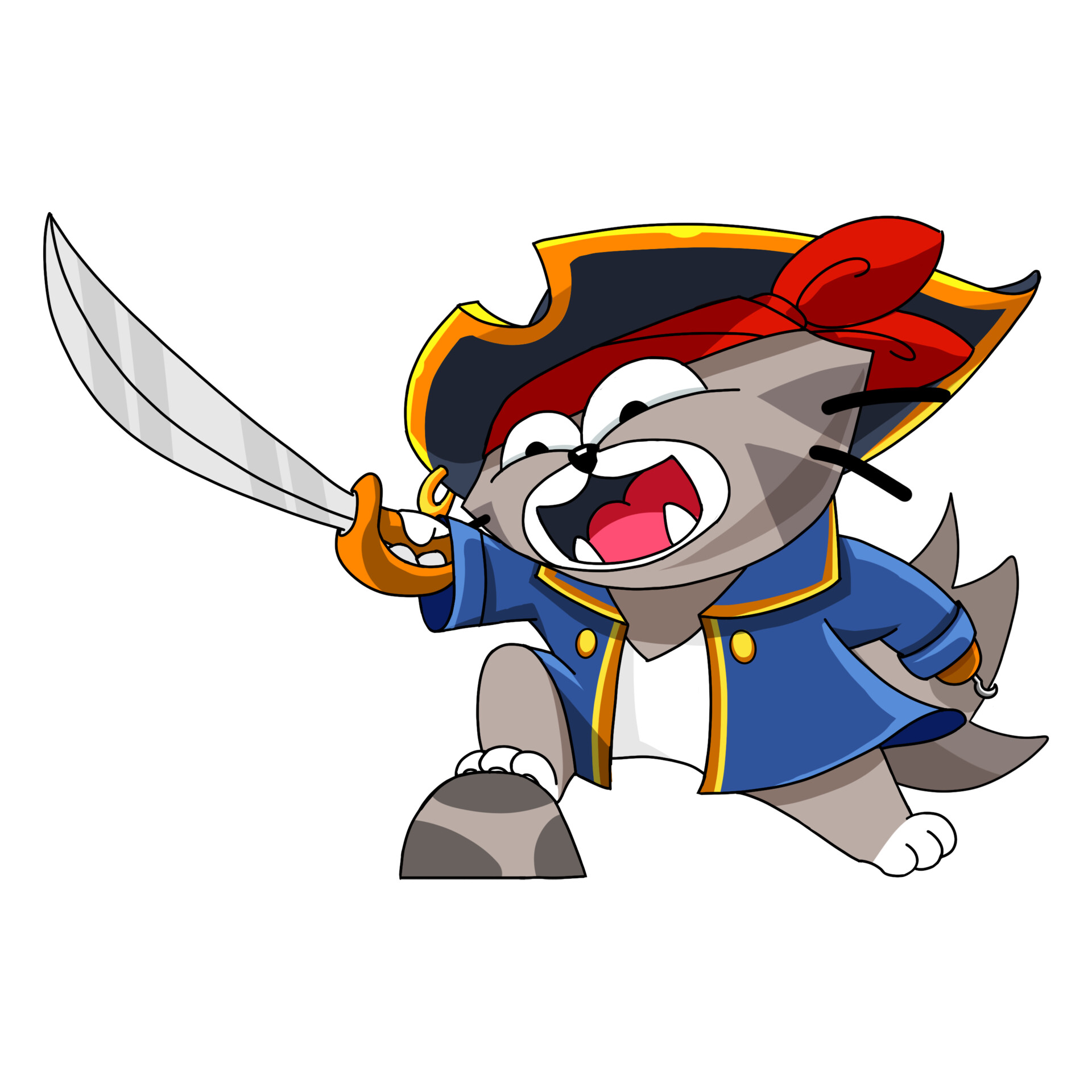 ArtStation - Pirate Cat Poses