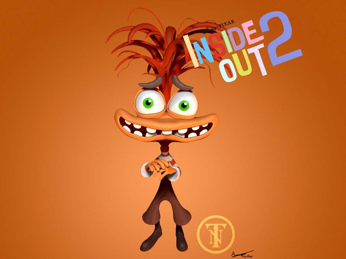 ArtStation - Anxiety _ INSIDE OUT 2 😰🟠🤯