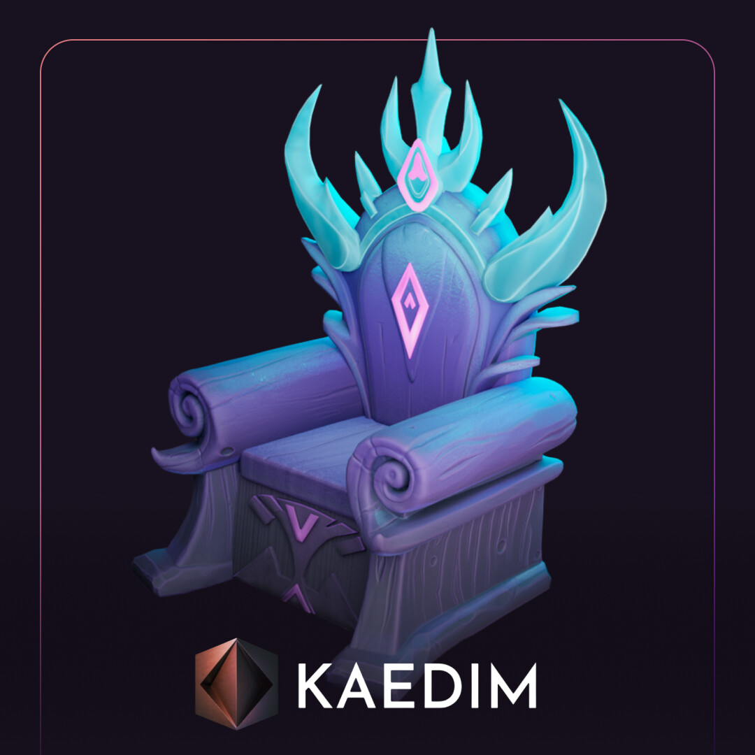 Kaedim - Ice Throne | 3D Stylised | Kaedim