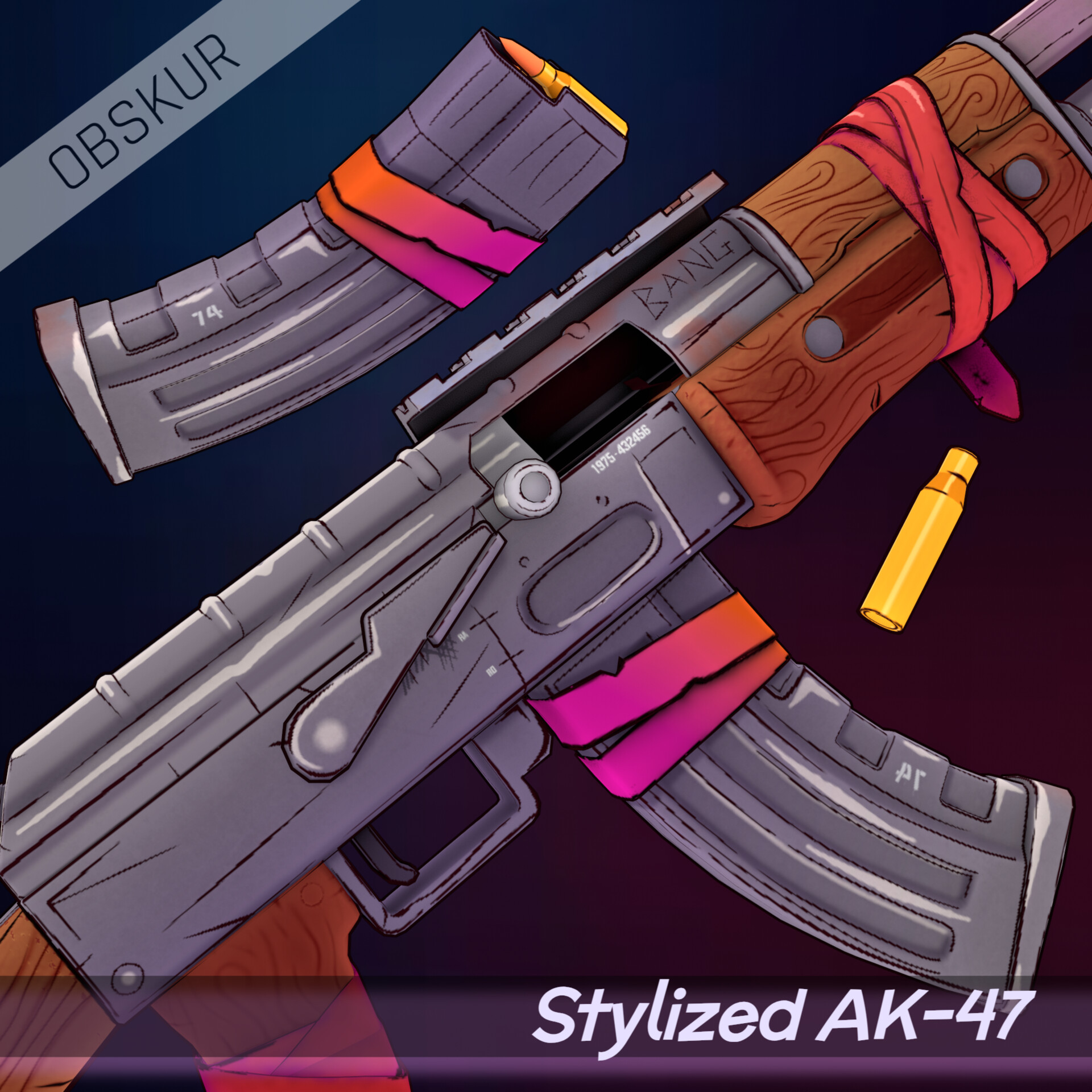 ArtStation - Stylized AK-47