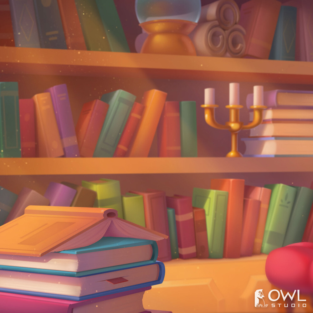 ArtStation - Library. Render illustration