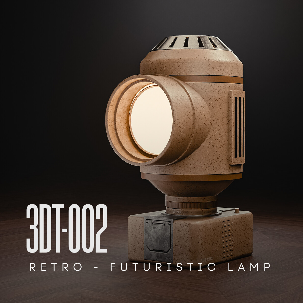 ArtStation - 3D Lamp Retro-futuristic V2
