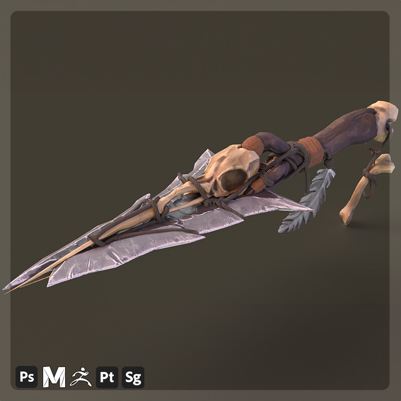 ArtStation - Stylised Dagger