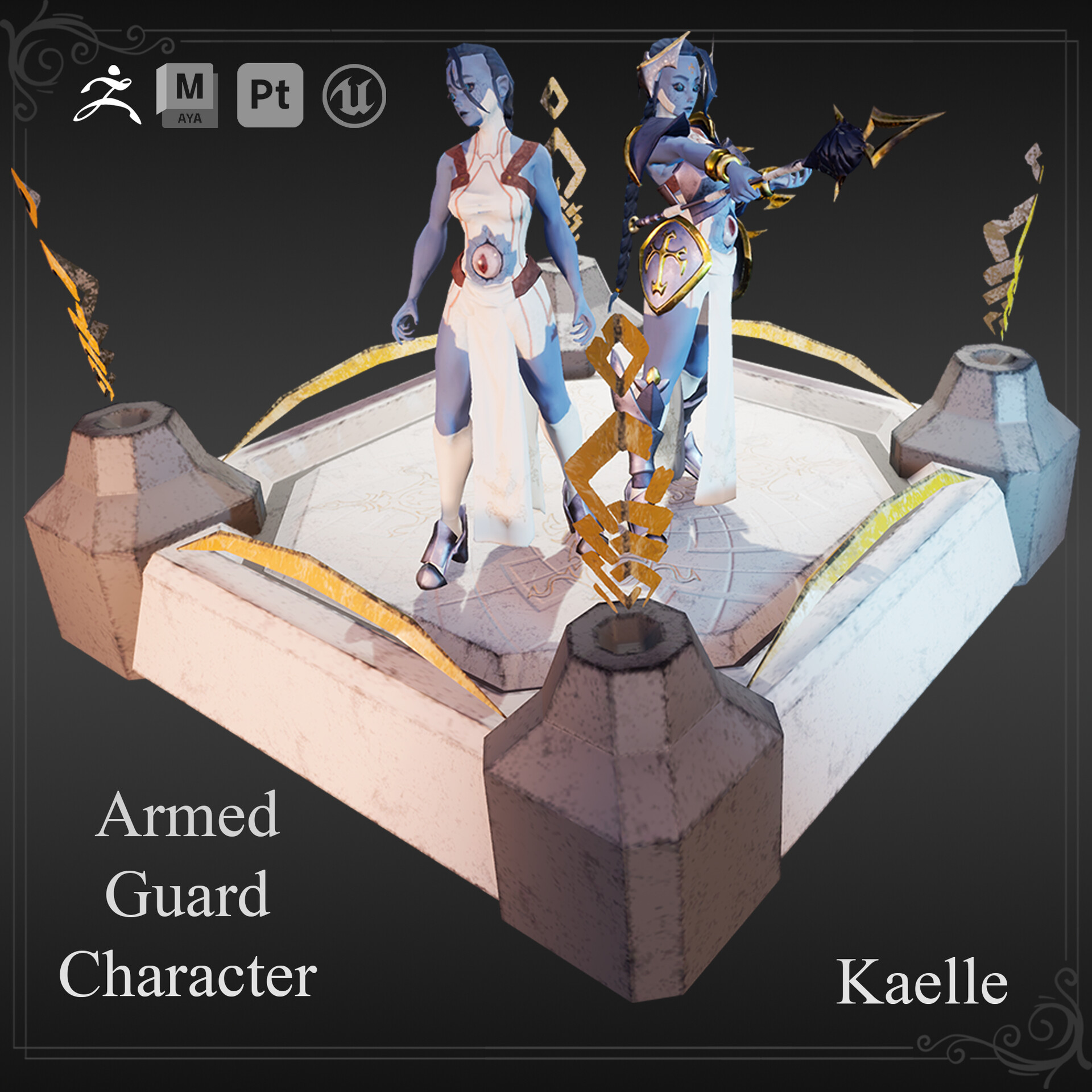 ArtStation - Kaelle - Project armed guard