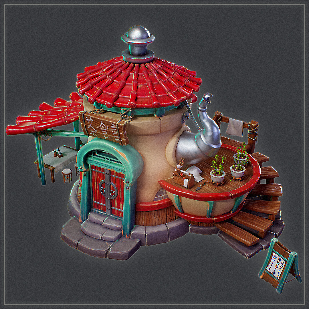 ArtStation - Charming Tea House