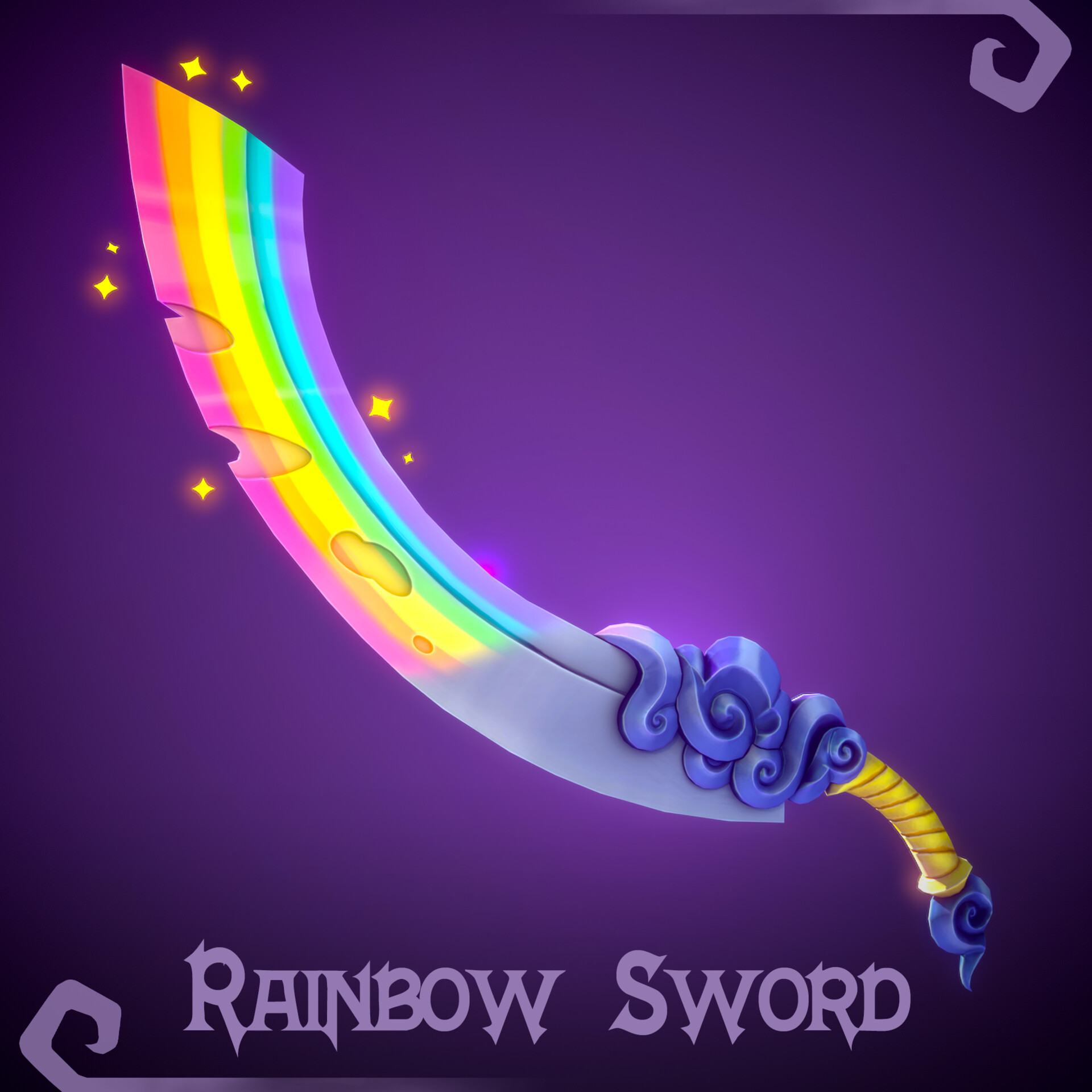 ArtStation - Rainbow Sword