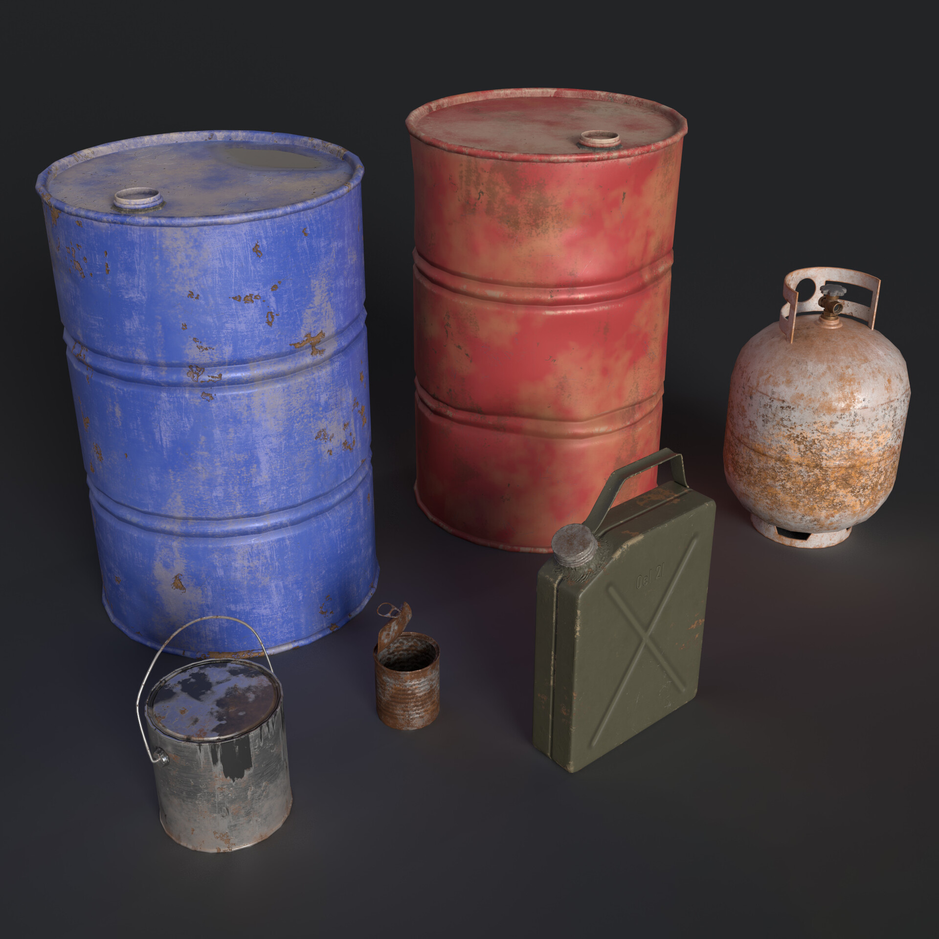 ArtStation - Old Gas Station Props