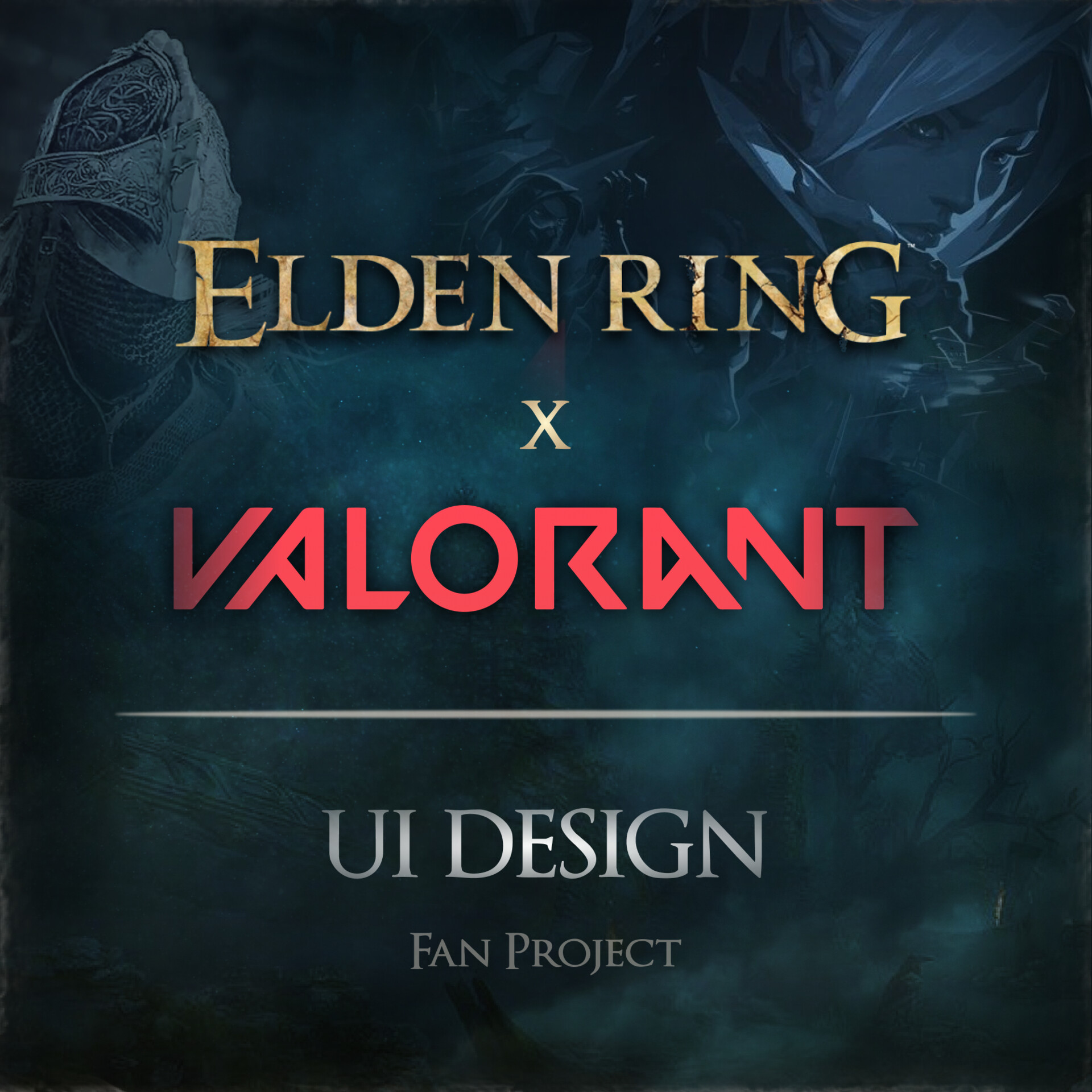 ArtStation - Valorant & Elden Ring - UI Mash-up Re-design