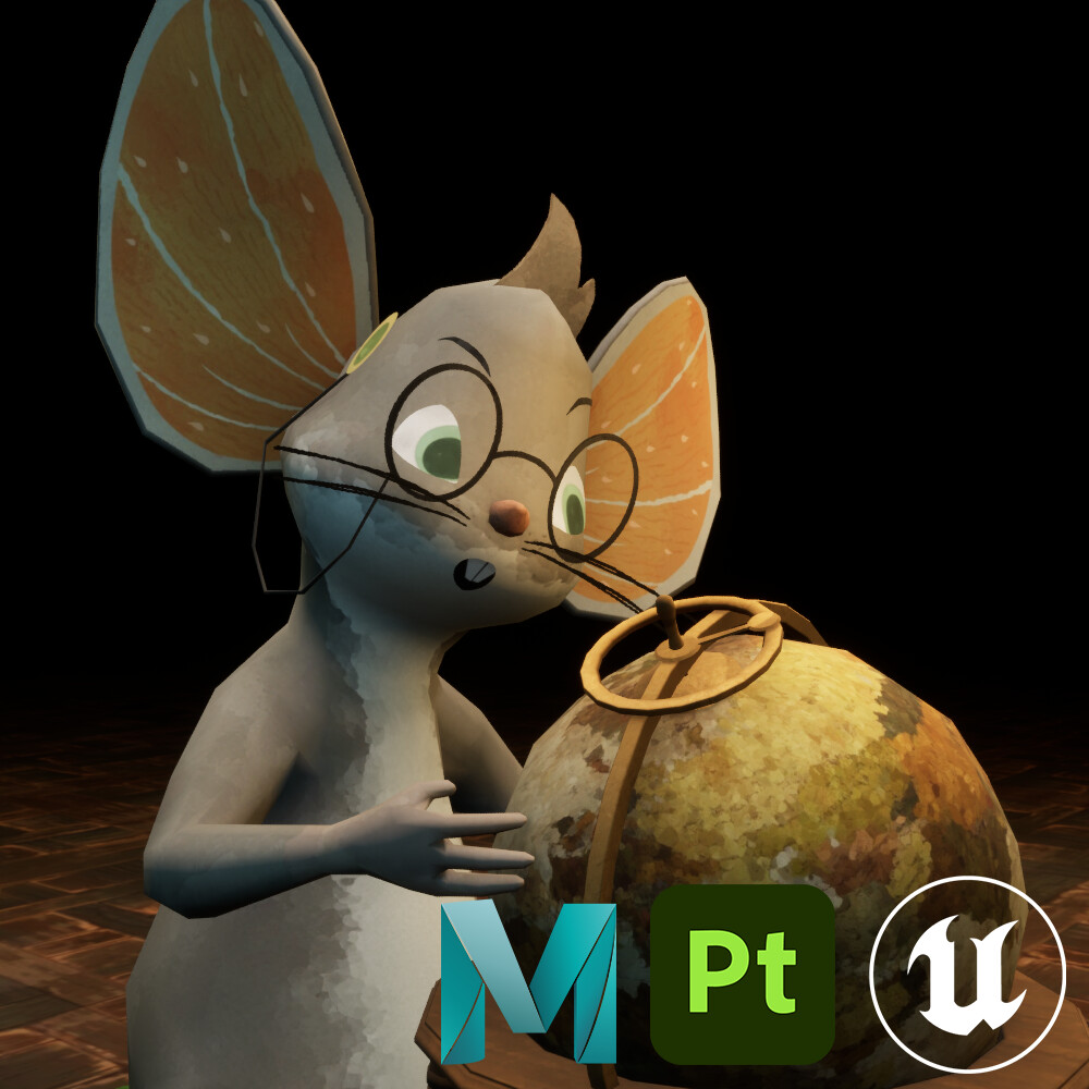 ArtStation - Citrus Mouse Character - Landmarks Mobile Game