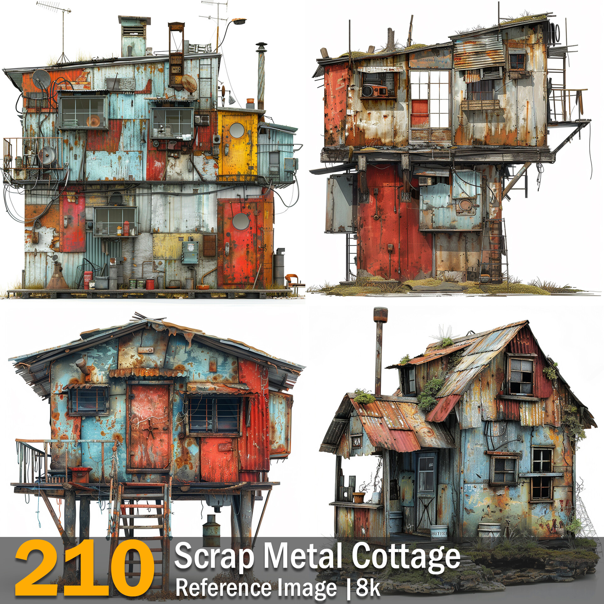 ArtStation - Scrap Metal Cottage | Reference Images | 4K