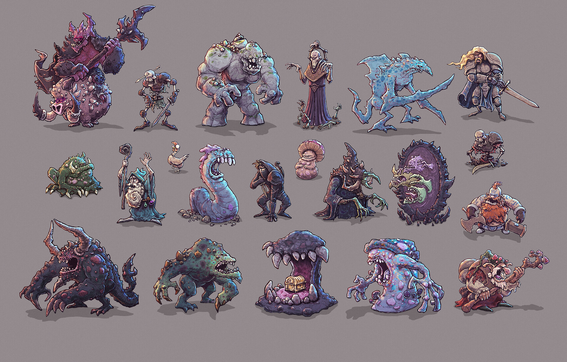 ArtStation - Character and creature designs for a personal project.