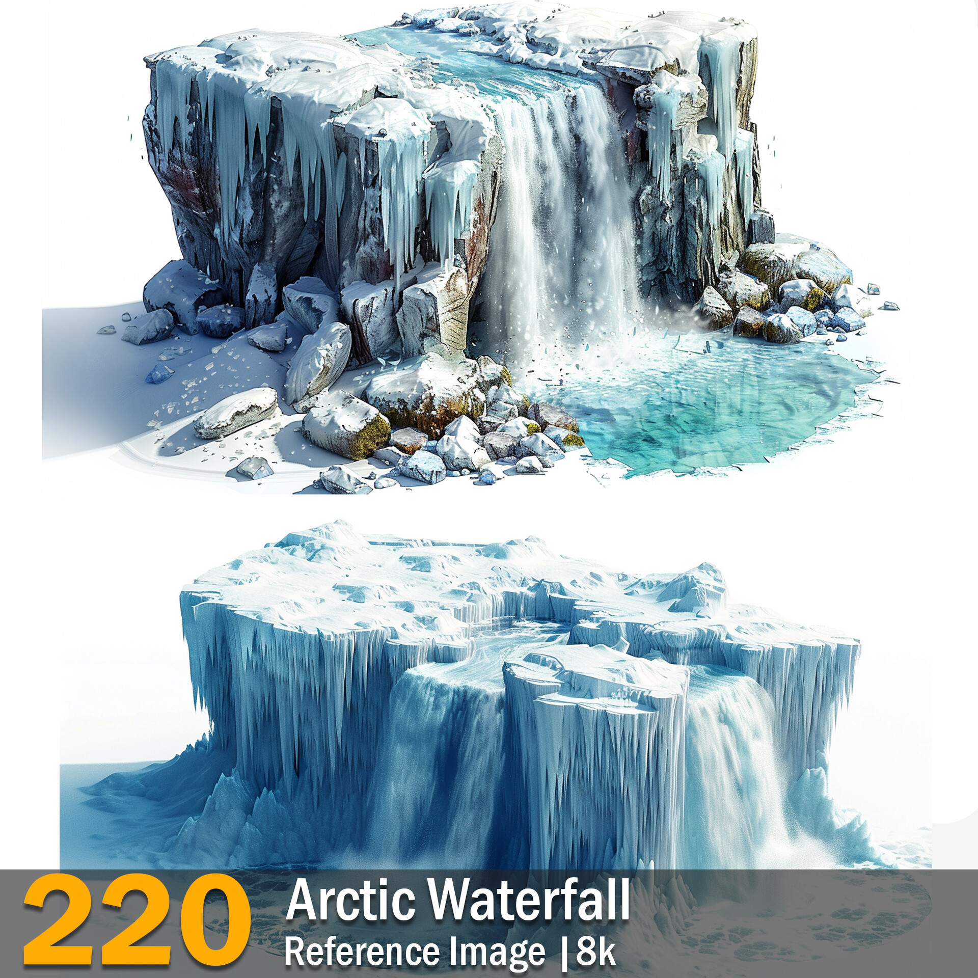 ArtStation - Arctic Waterfall | Reference Images | 8K