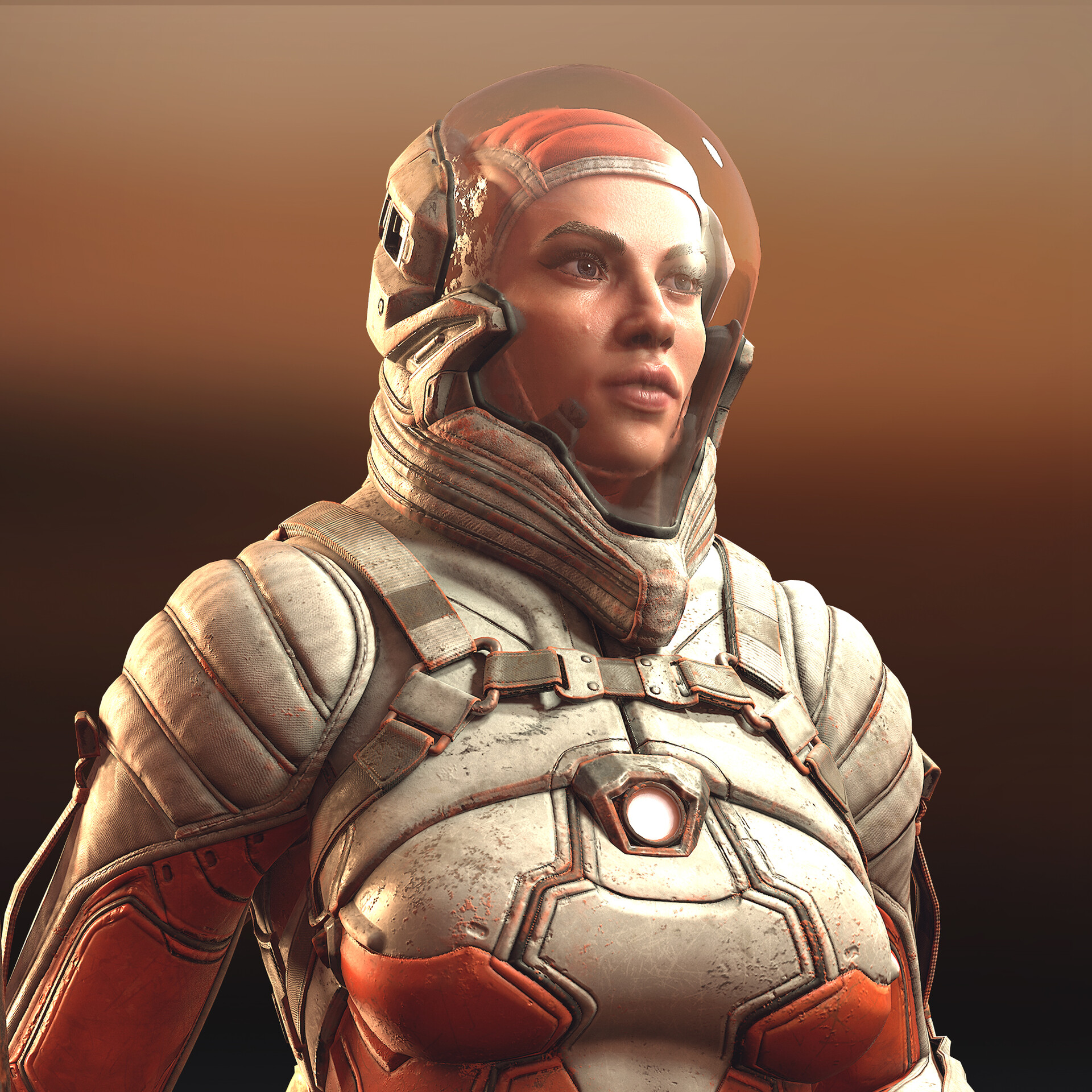 ArtStation - Construction worker - planet Mars (Real-time)