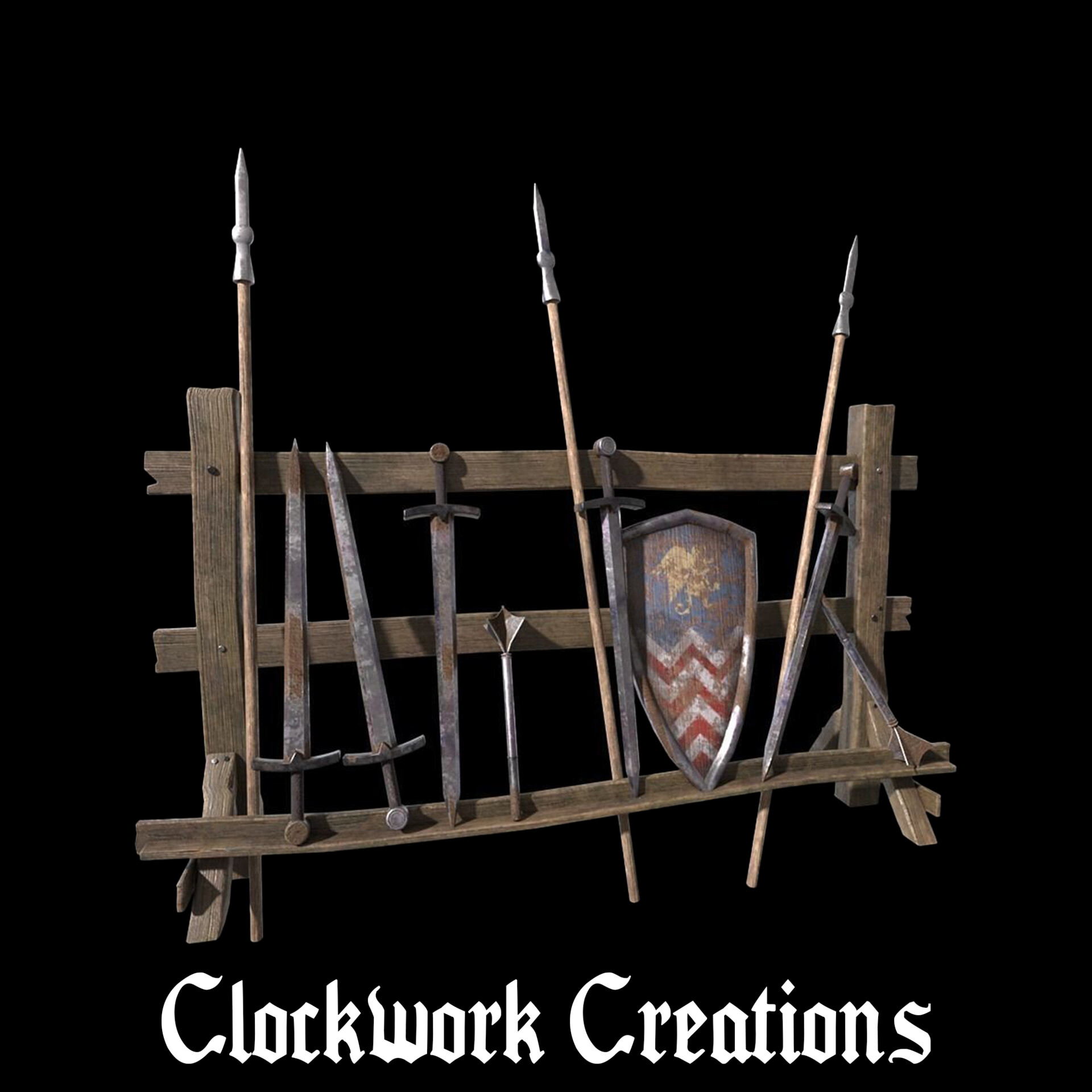 ArtStation - Weapon Rack