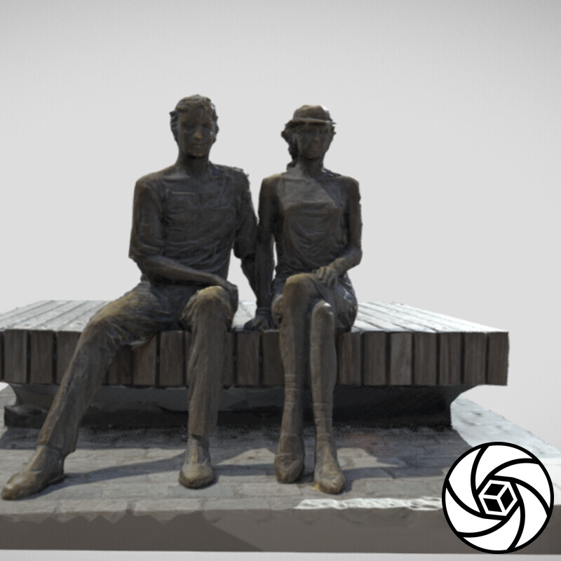 ArtStation - Couple on a Bench