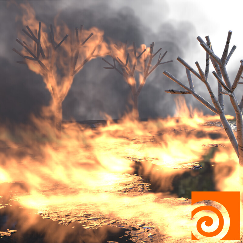 ArtStation - Burning Forest