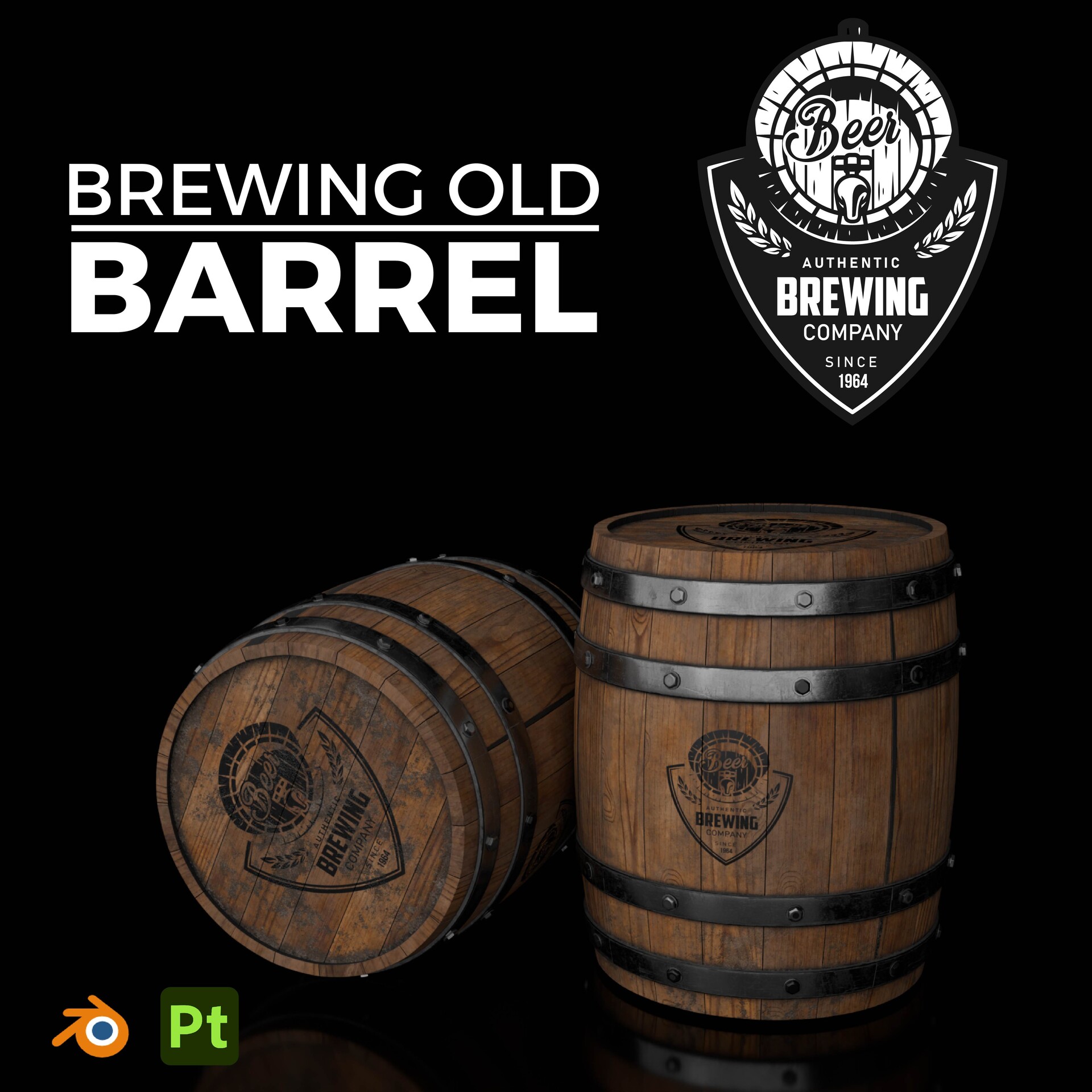 ArtStation - Brewing Old Beer Barrel