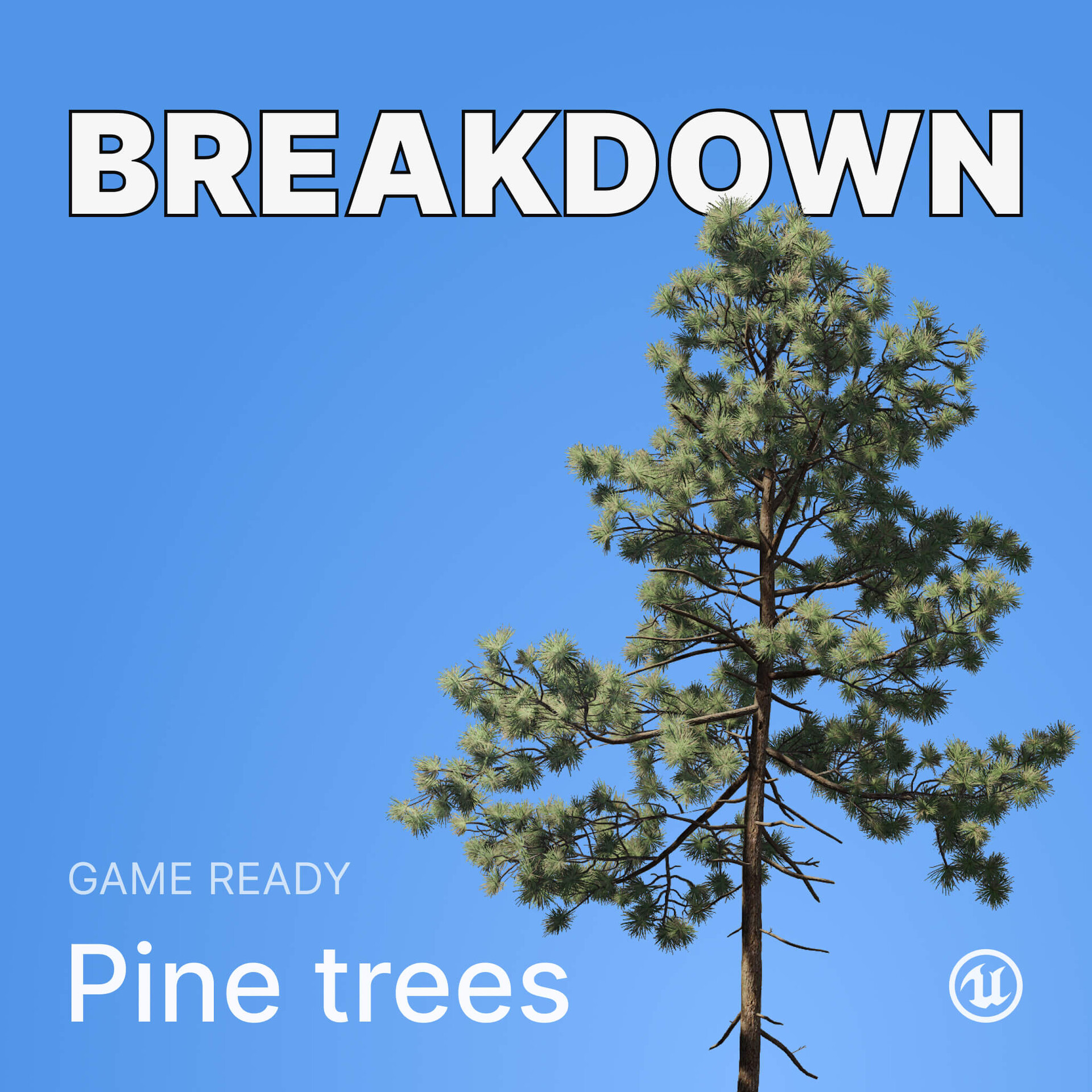 ArtStation - Long leaf pine trees set. Game ready and low poly foliage ...